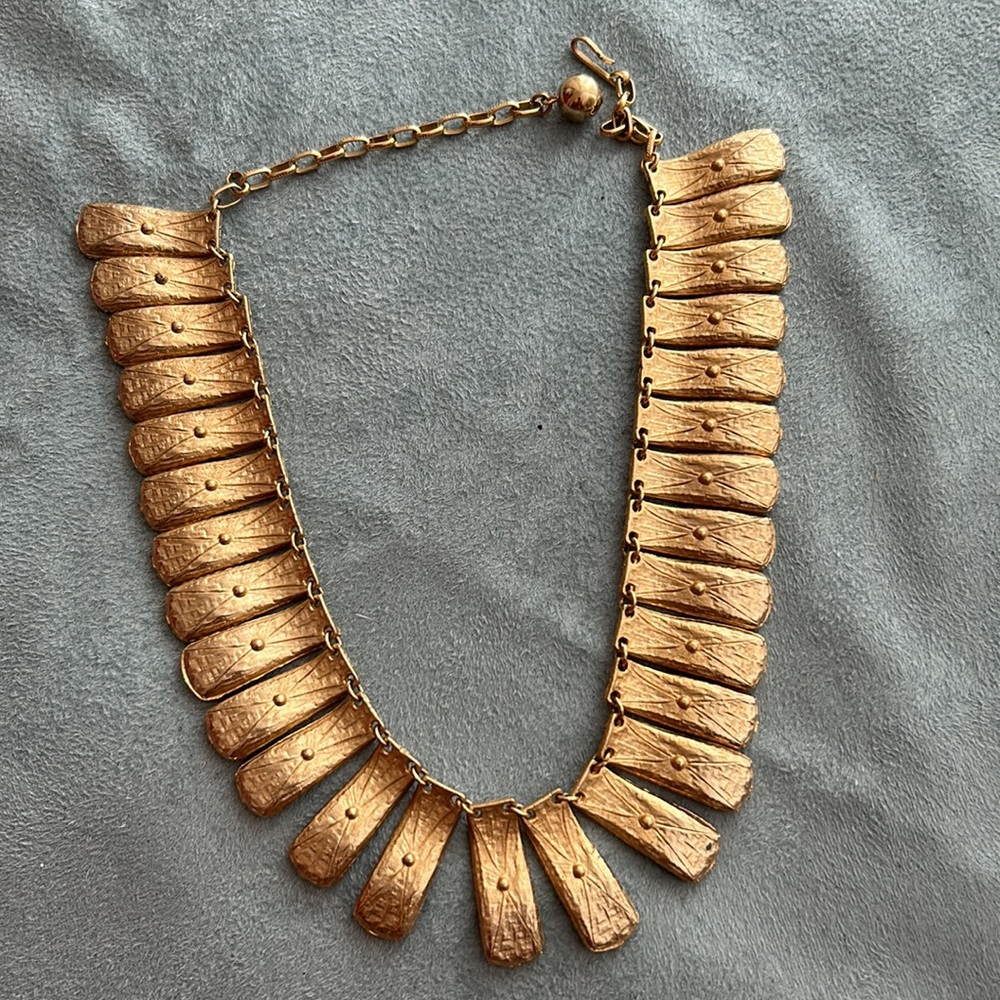 Vintage Cleopatra Style Necklace - Gem